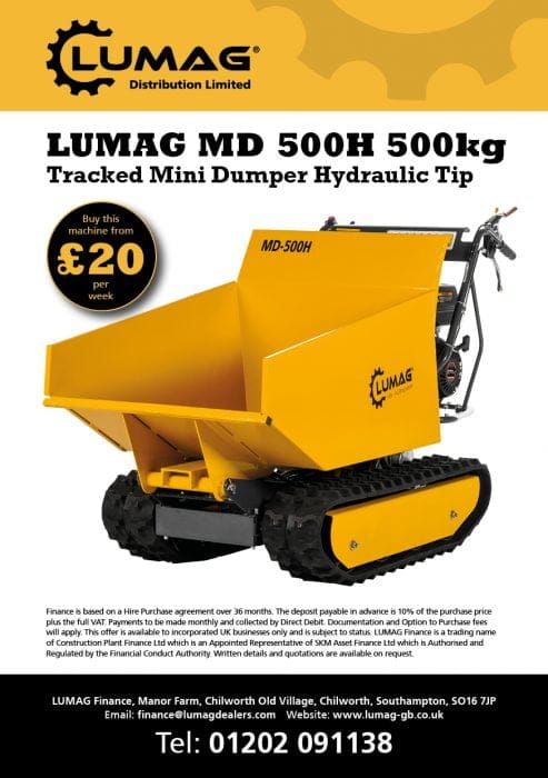 Lumag MD500H 500kg Petrol Mini Dumper with Hydraulic Tip | Lumag ...