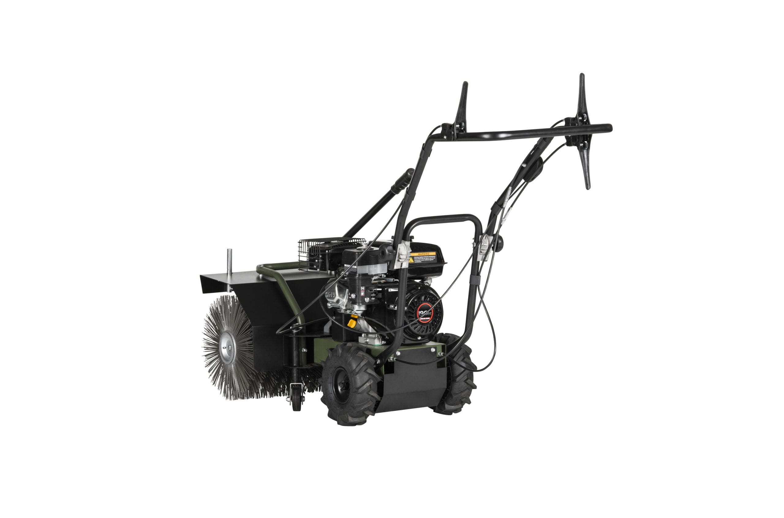 Petrol Sweeper Road Sweeper 600mm Wide 196cc GAMUL K6 - Lumag Distribution
