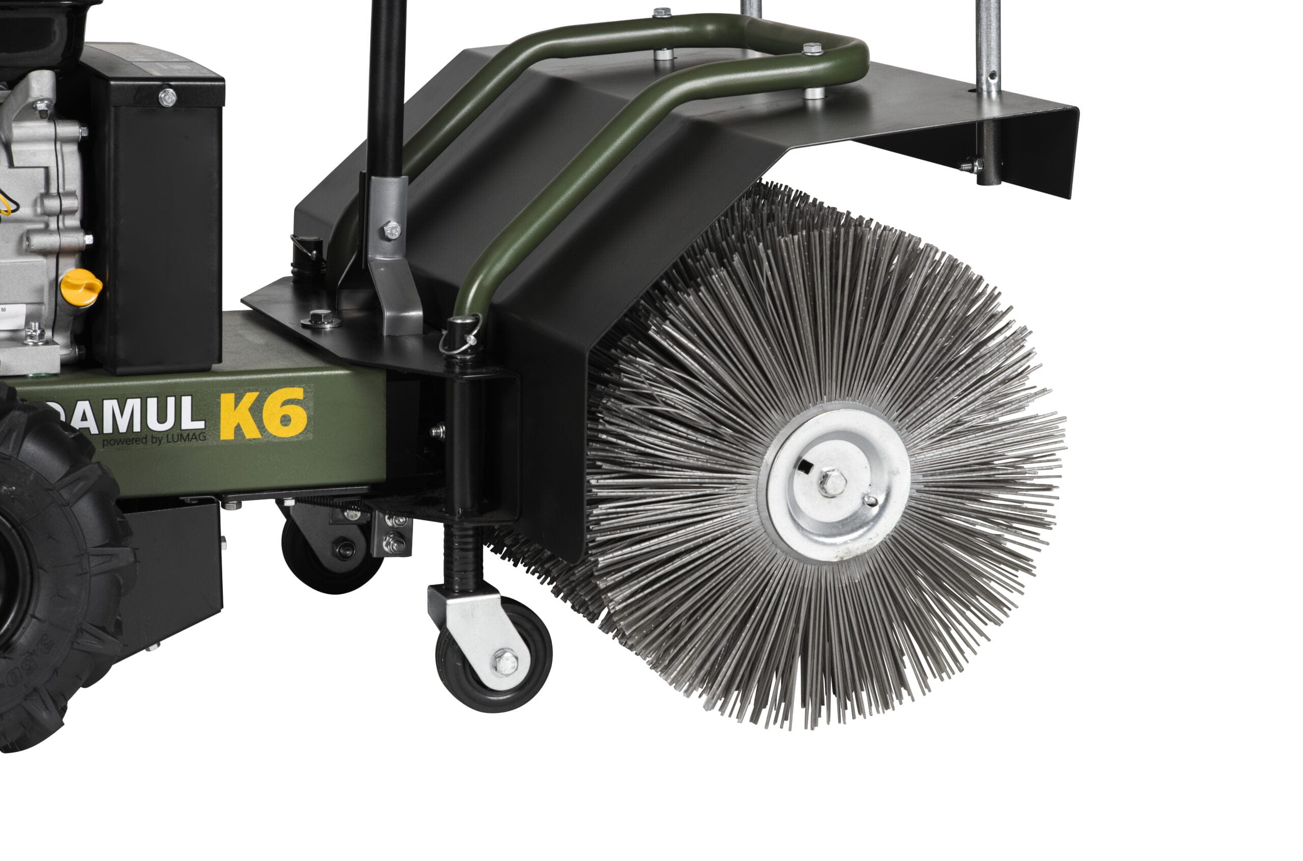 Petrol Sweeper Road Sweeper 600mm Wide 196cc GAMUL K6 - Lumag Distribution