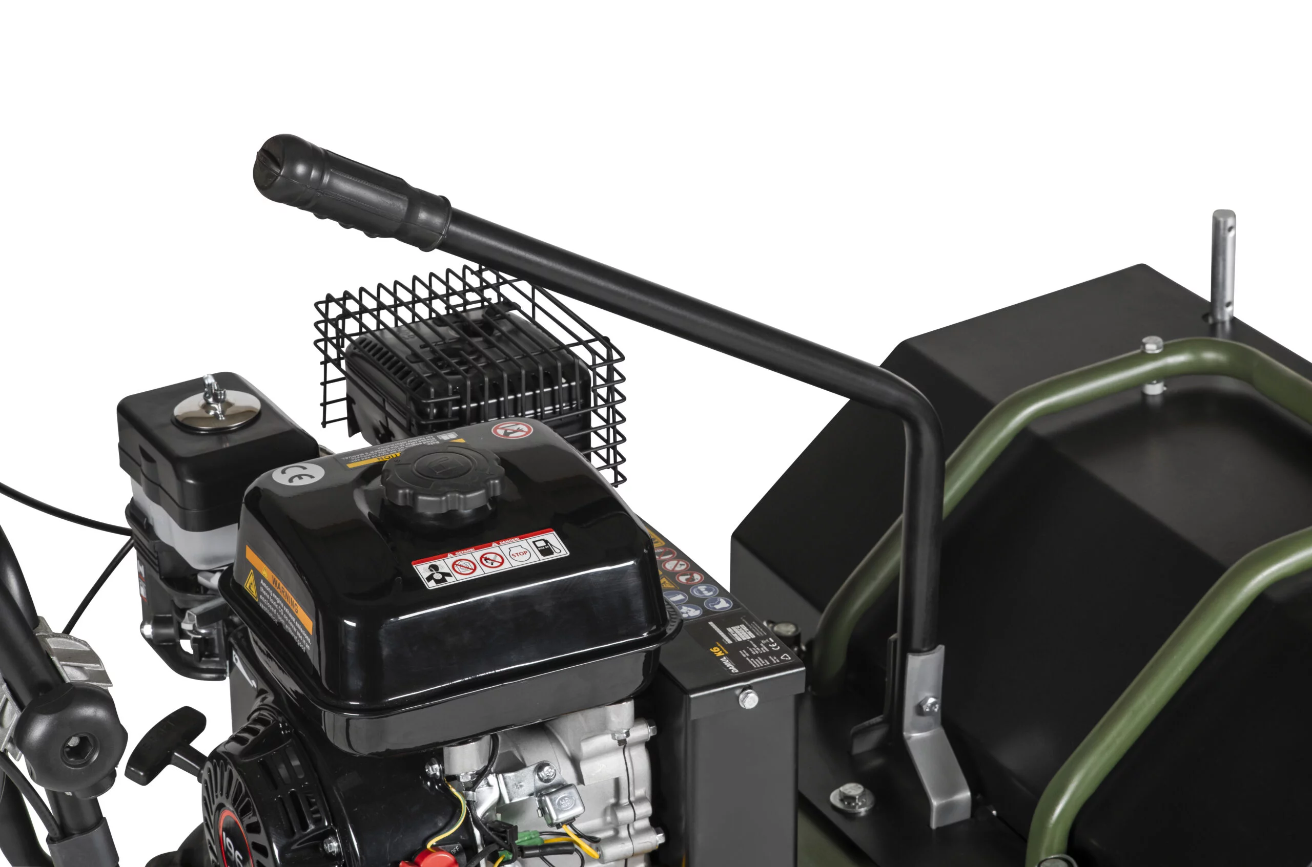 Petrol Sweeper Road Sweeper 600mm Wide 196cc GAMUL K6 - Lumag Distribution