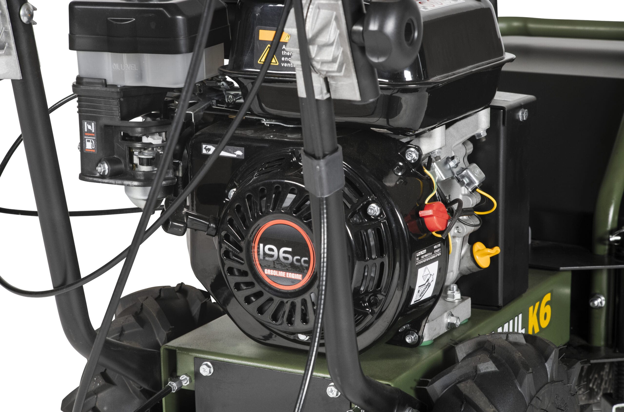 Petrol Sweeper Road Sweeper 600mm Wide 196cc GAMUL K6 - Lumag Distribution