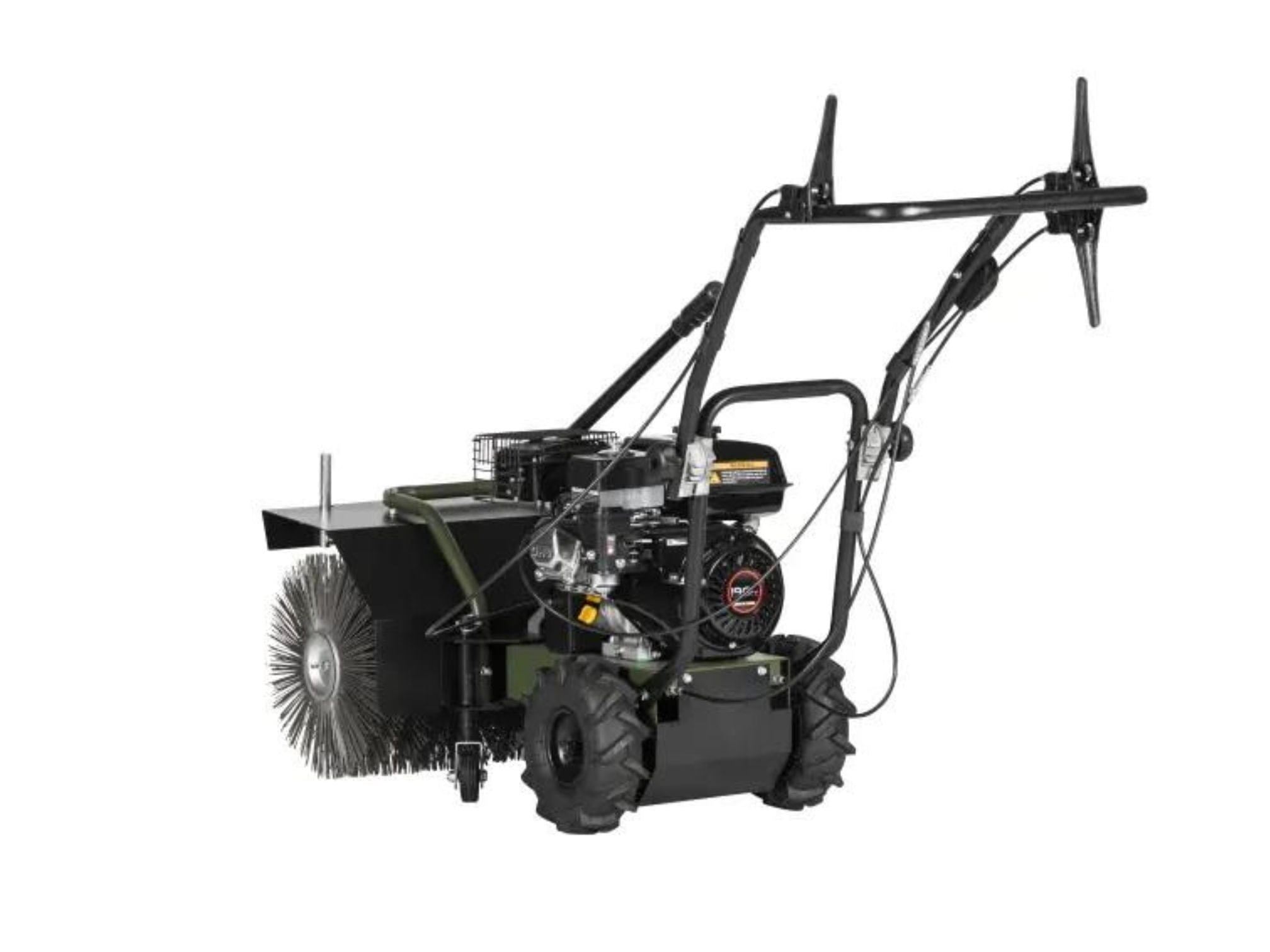 Petrol Sweeper Road Sweeper 600mm Wide 196cc GAMUL K6 - Lumag Distribution