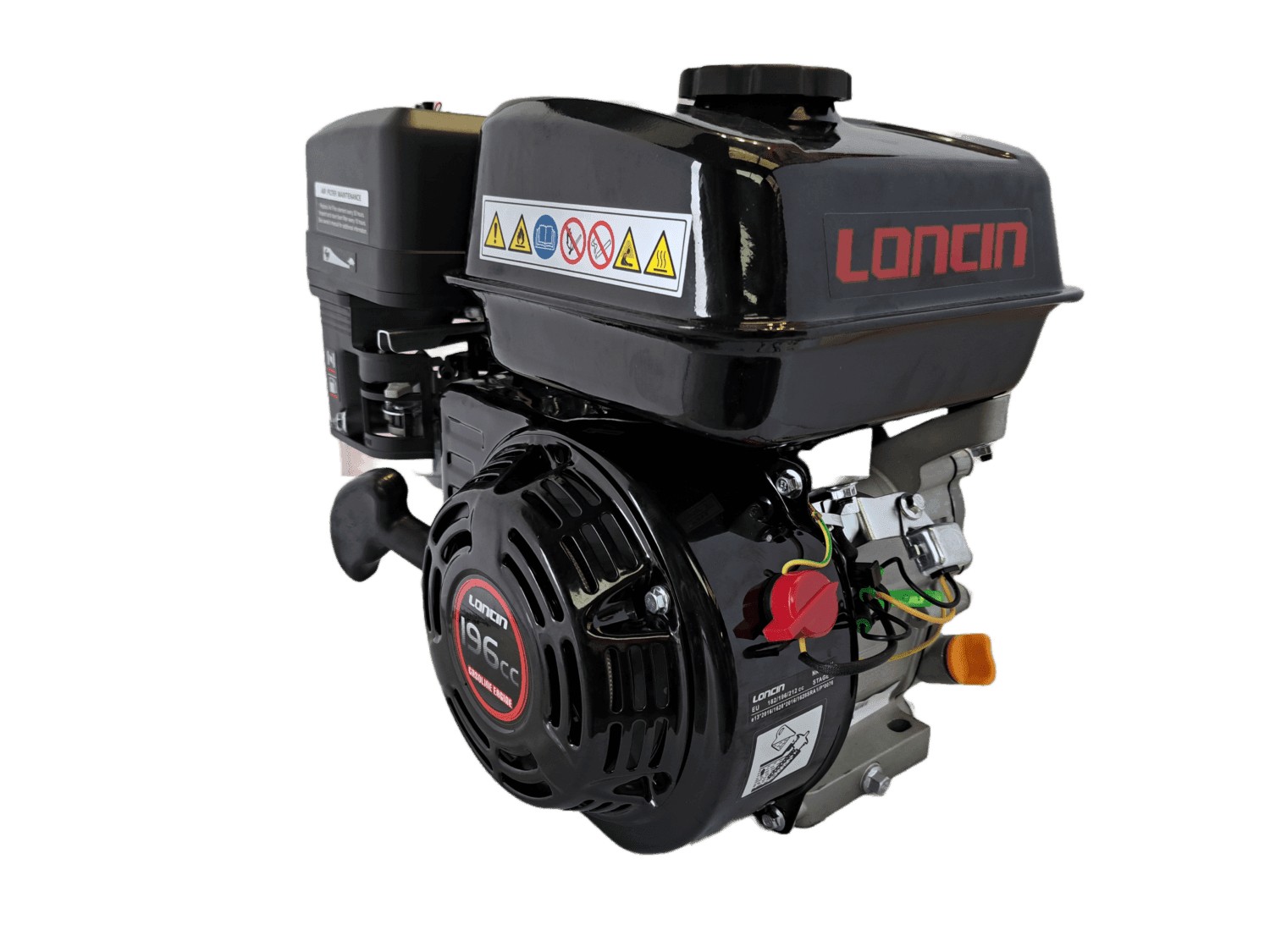 Loncin Engine G200F-B5 196cc Petrol with Engine Reduction Gear Box 20mm ...